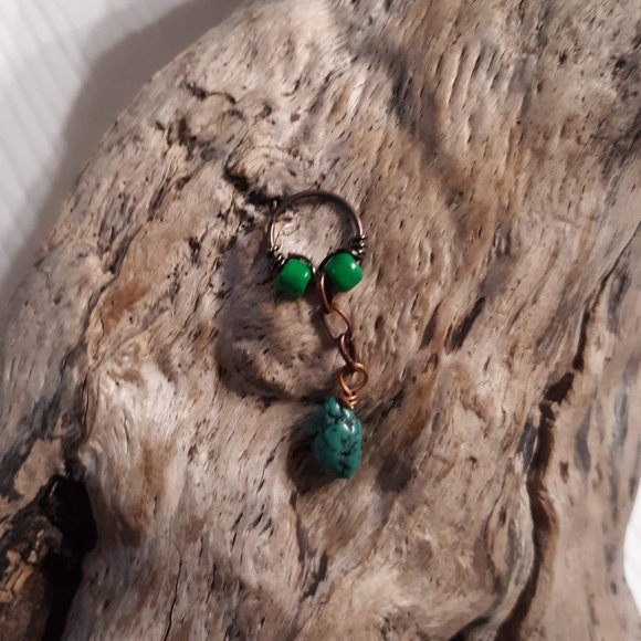 Thriftyposh910 | Jewelry | Beaded Nose Tragus Helix Ring Hoop Piercing ...